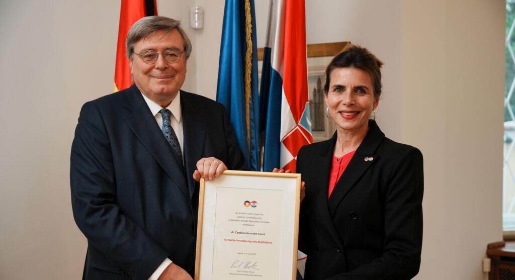 Caroline Hornstein Tomić, PhD, was awarded the German-Croatian ...
